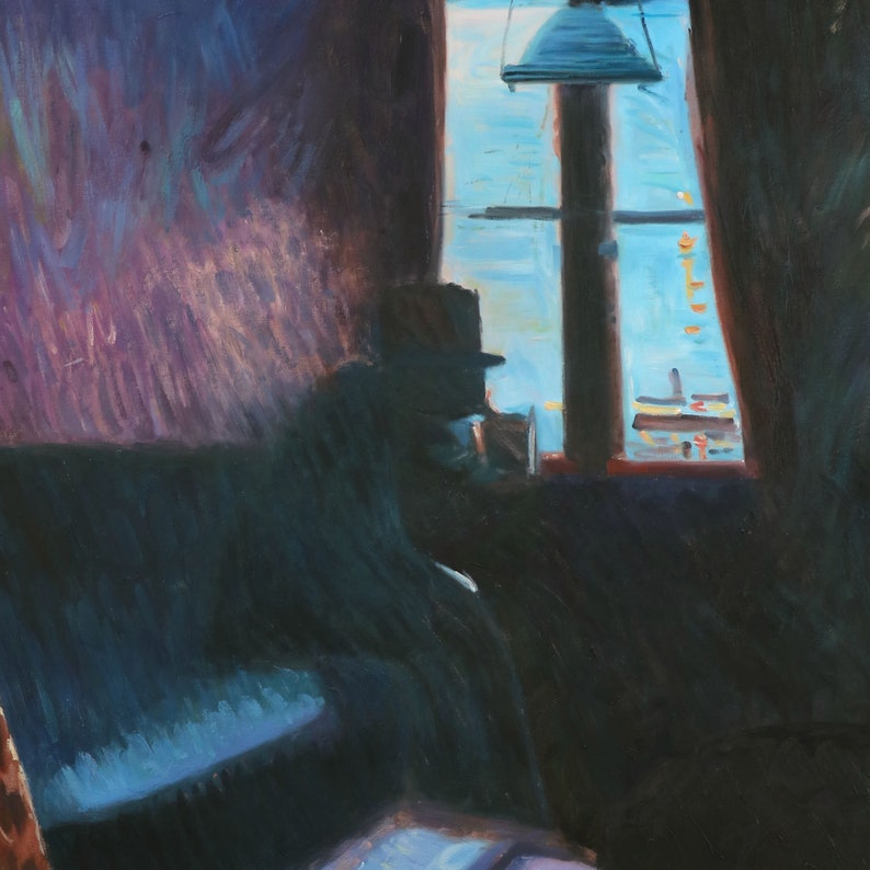 Night in Saint Cloud Edvard Munch Hand-painted Oil Painting - Etsy