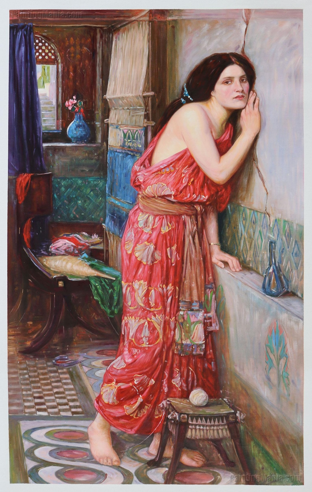 Thisbe (the Listener) - John William Waterhouse Hand-painted Oil ...