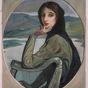 Portrait of Lady Lavery as Kathleen Ni Houlihan - Sir John Lavery Hand ...