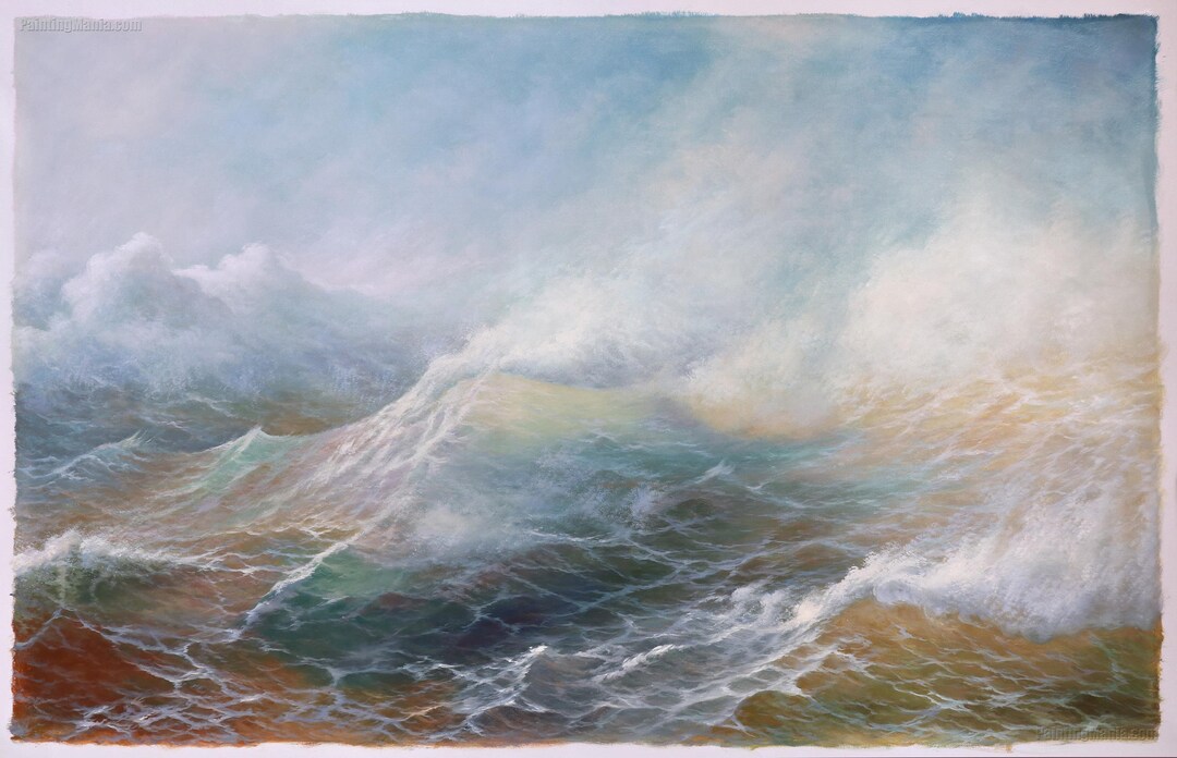 Sea View - Ivan Aivazovsky Hand-painted Oil Painting Reproduction ...