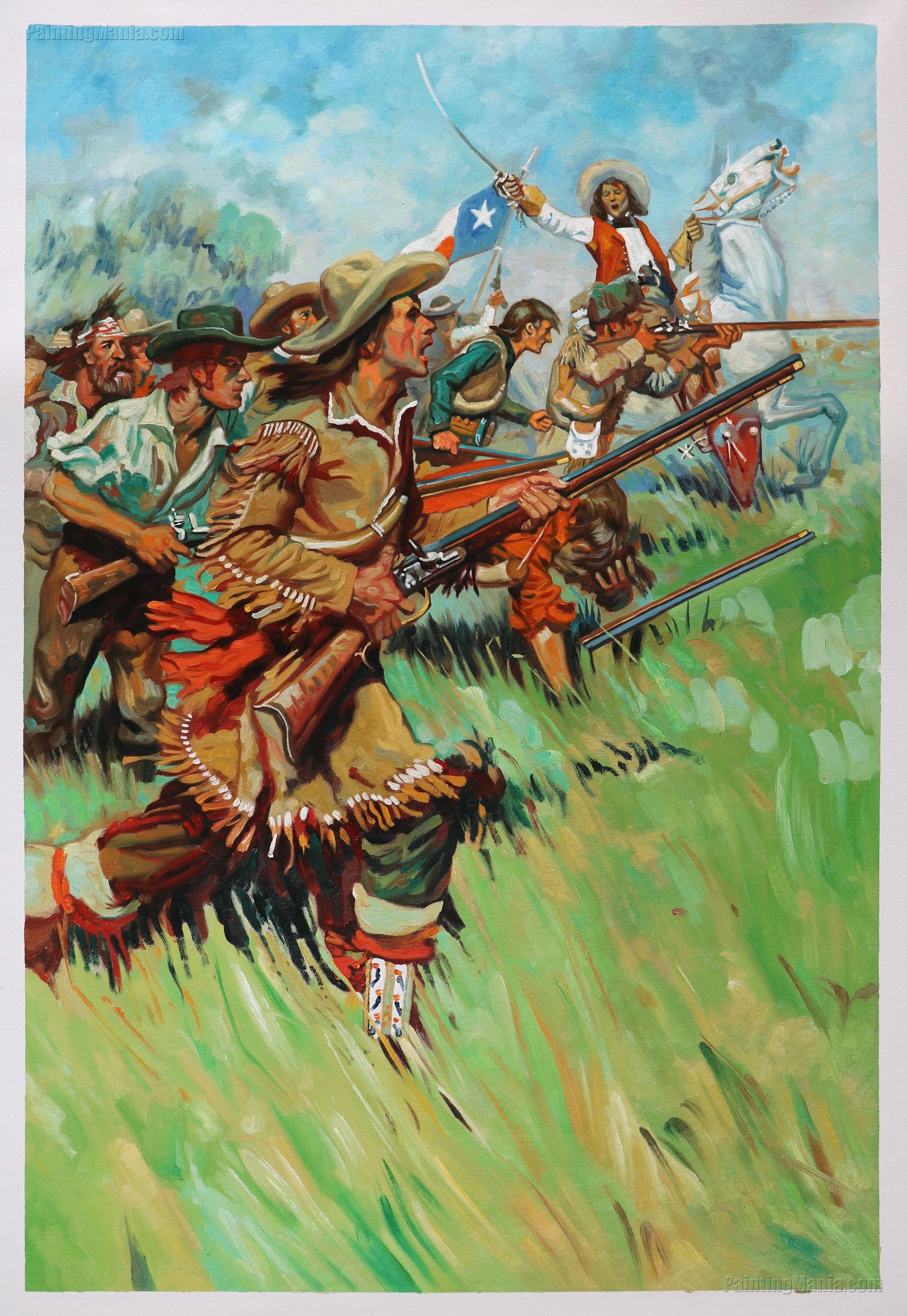 Battle Of San Jacinto Painting