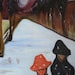 Snow Falling in the Lane - Edvard Munch Hand-painted Oil Painting ...