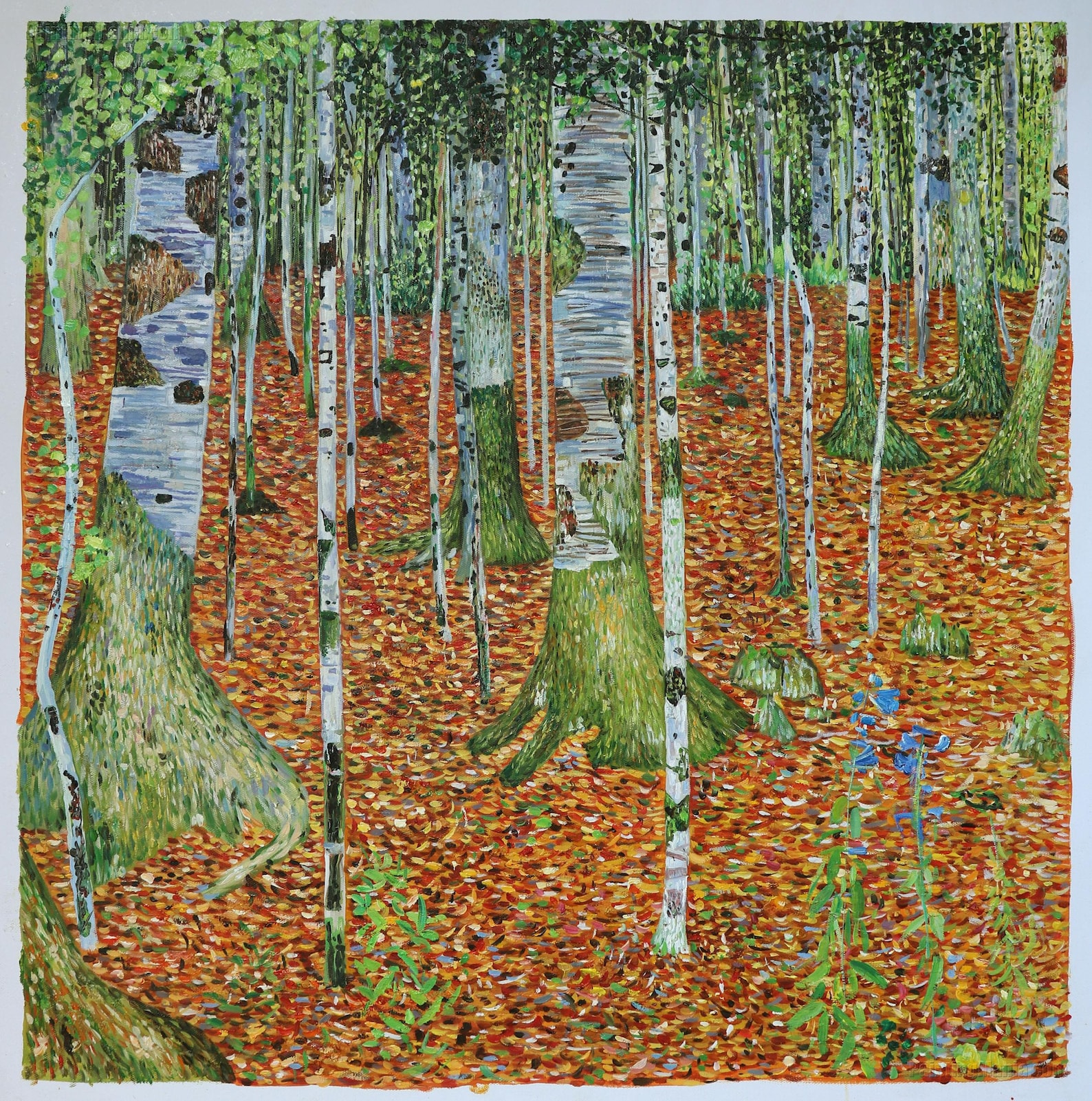 Birch Woods Gustav Klimt hand-painted oil painting | Etsy