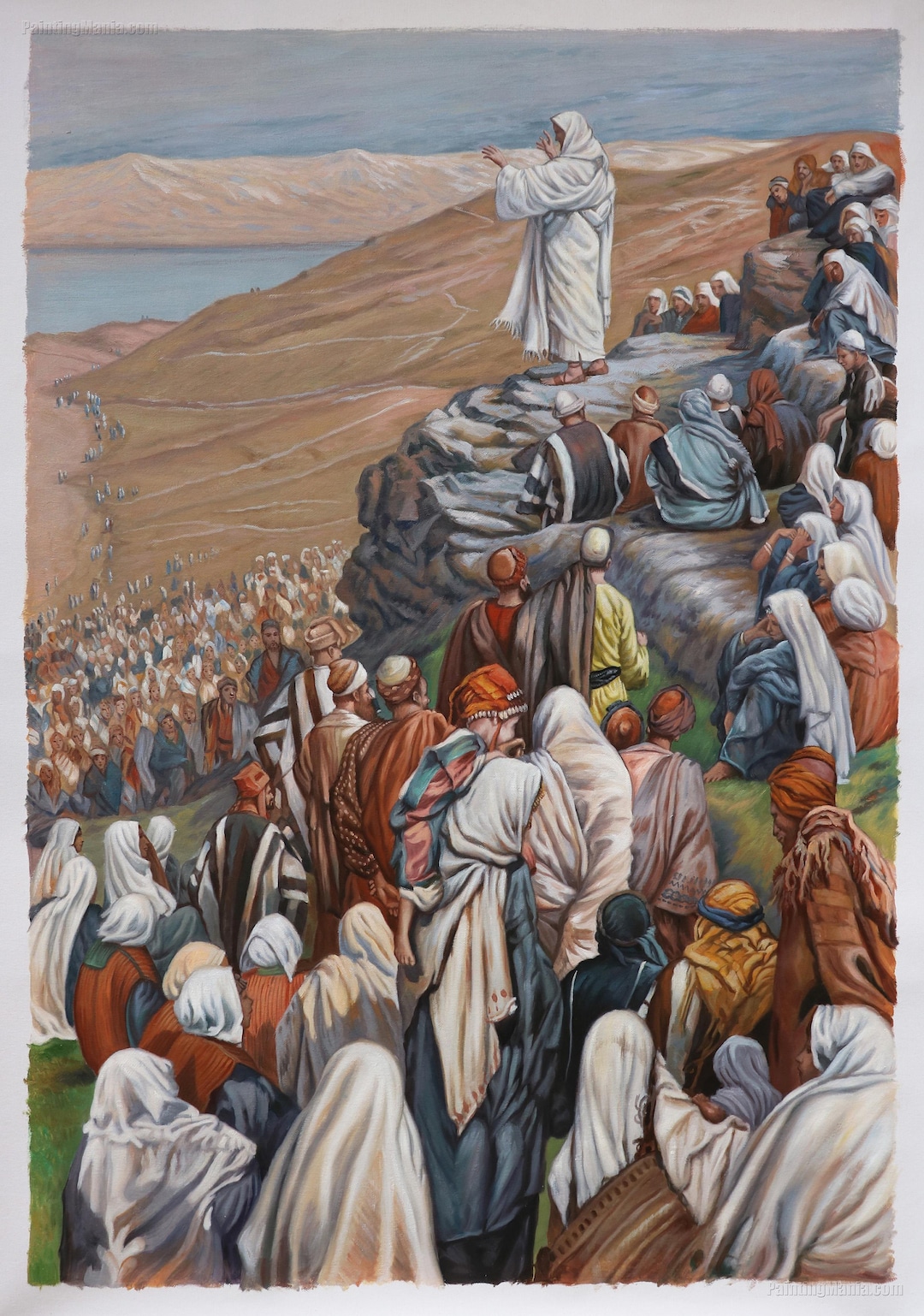 The Sermon of the Beatitudes - James Tissot Hand-painted Oil Painting ...