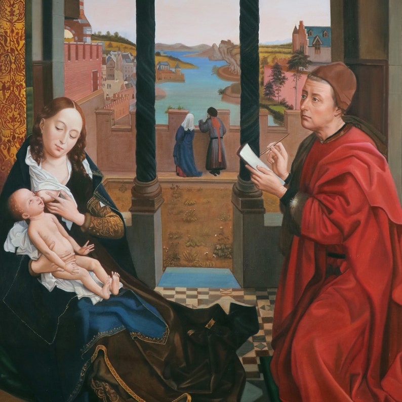 Saint Luke Drawing the Virgin Rogier Van Der Weyden - Etsy