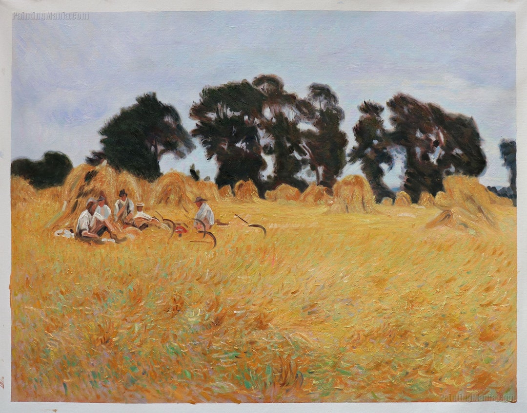 Reapers Resting in a Wheat Field (the Threshers) - John Singer Sargent ...