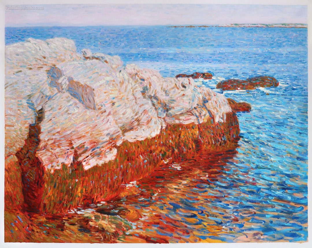 Cliff Rock - Appledore - Frederick Childe Hassam Hand-painted Oil ...