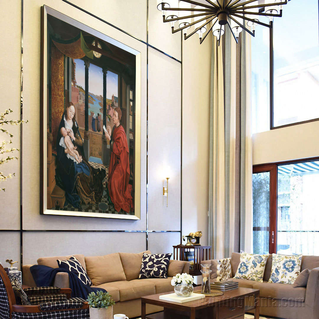 Rogier Van Der Weyden St Luke Drawing The Virgin