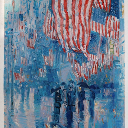 The Avenue in the Rain Frederick Childe Hassam Hand-painted | Etsy