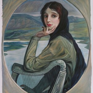 Portrait of Lady Lavery as Kathleen Ni Houlihan - Sir John Lavery Hand ...