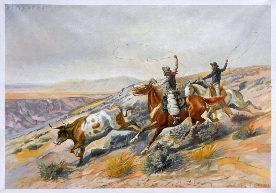 Buckaroos From the N-N on the Big Dry in Montana - Charles M.russell ...