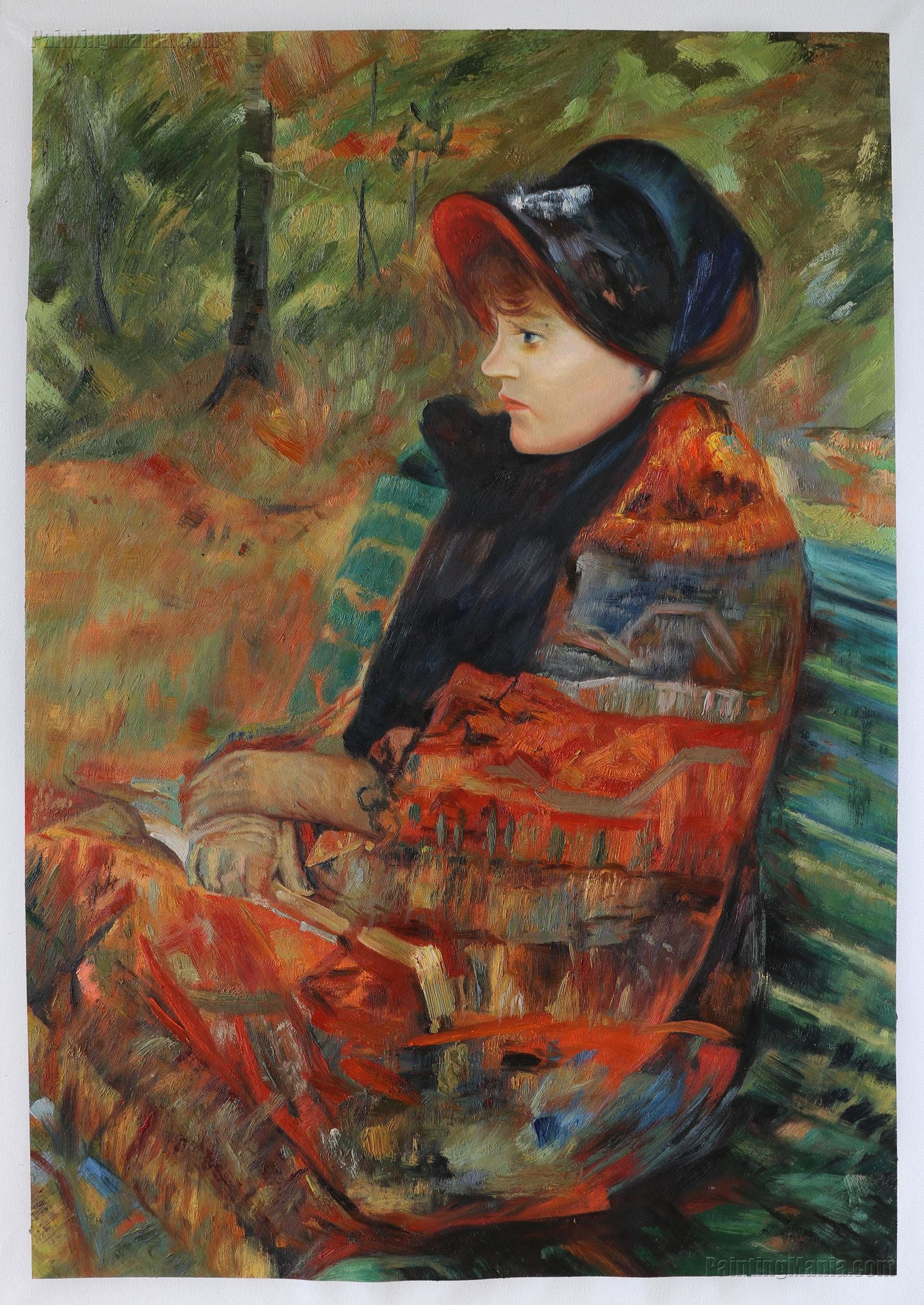 Autumn (profile of Lydia Cassatt) - Mary Cassatt Hand-painted Oil ...