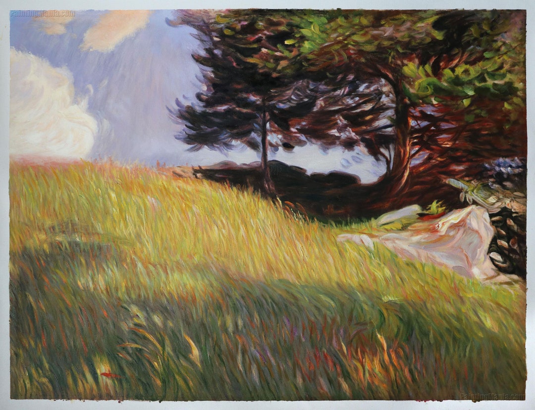 Near June Street, Worcester, Massachusetts - John Singer Sargent Hand ...