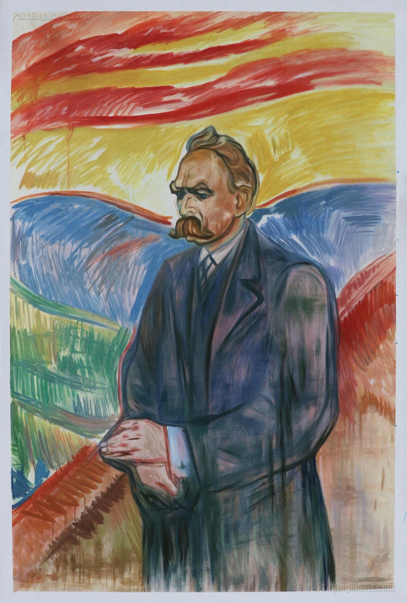 Friedrich Nietzsche Edvard Munch Hand-painted Oil Painting | Etsy Friedrich Nietzsche Edvard Munch Hand-painted Oil Painting | Etsy