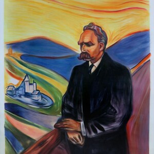 Friedrich Nietzsche - Edvard Munch Hand-painted Oil Painting ...