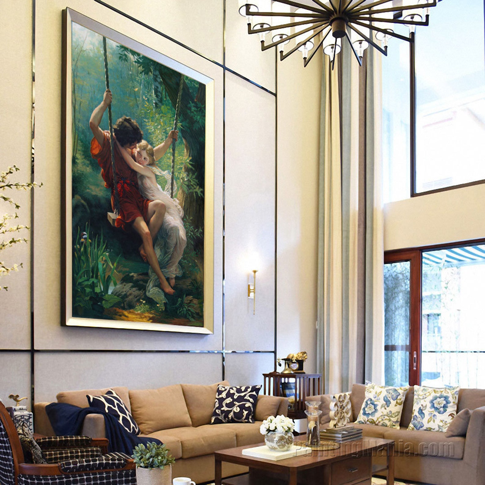 The Swing springtime Pierre Auguste Cot Hand-painted Oil - Etsy