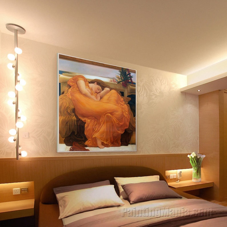 Flaming June Frederic Lord Leighton hand-painted oil | Etsy