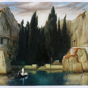 Isle of the Dead (toteninsel) - Arnold Böcklin Hand-painted Oil ...