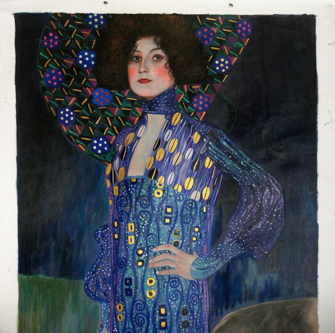 Portrait of Emilie Floge -gustav Klimt Hand-painted Oil Painting ...