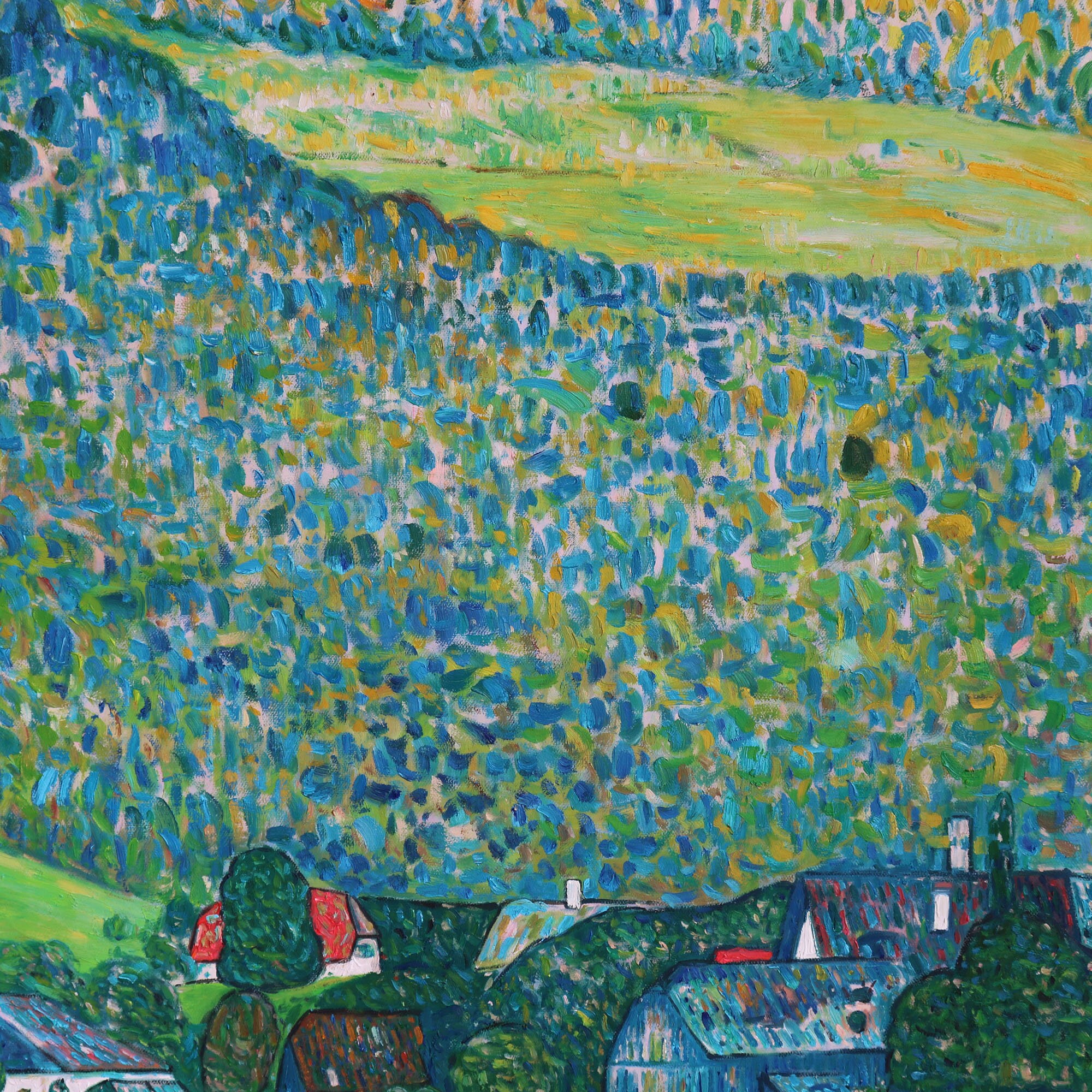 Unterach at the Attersee - Gustav Klimt Hand-painted Oil Painting ...