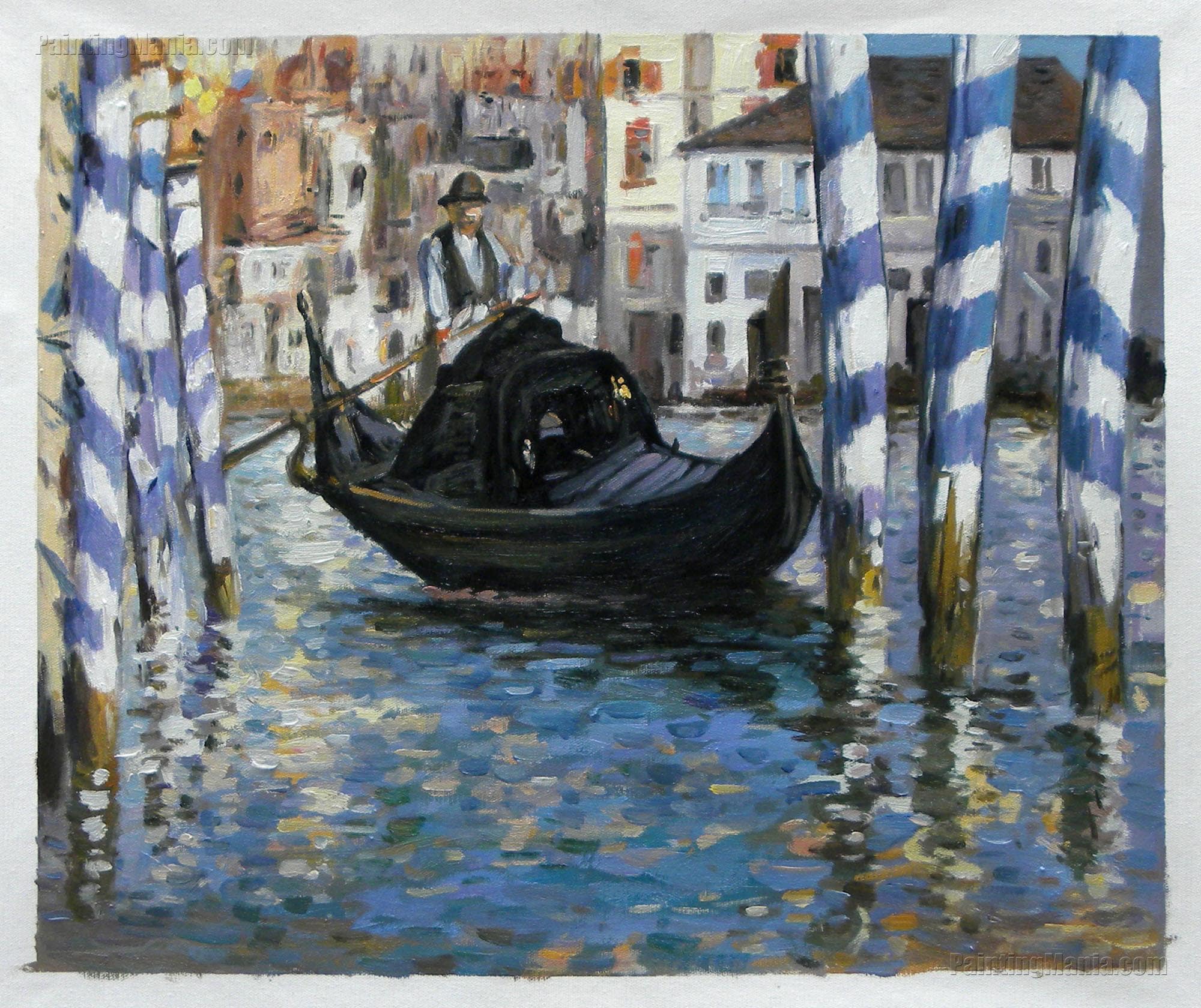 The Grand Canal, Venice (blue Venice) - Edouard Manet Hand-painted Oil ...