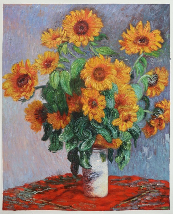 Monet Vase Of Flowers