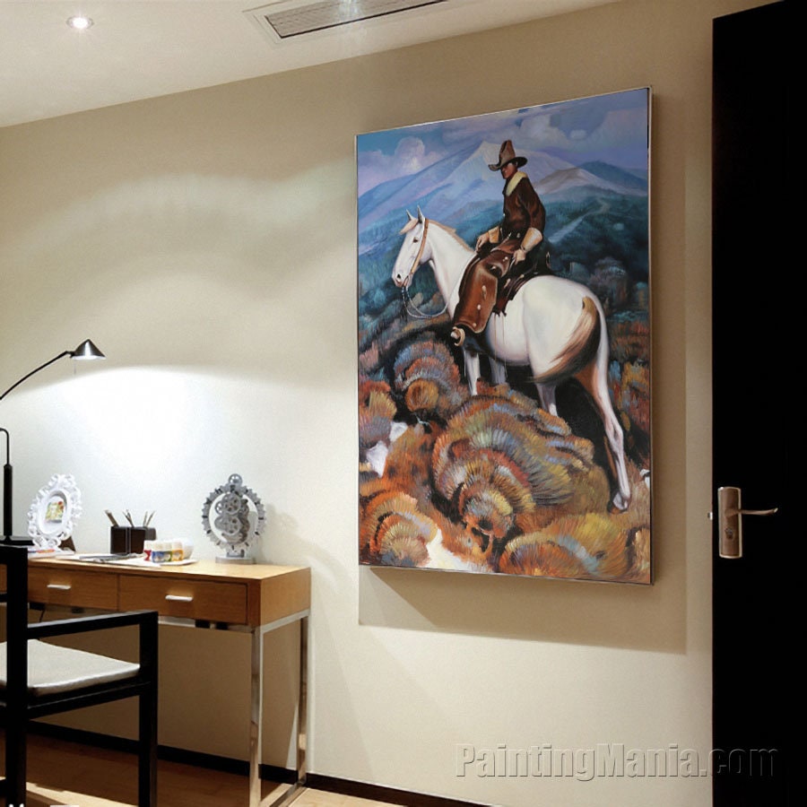 The Horse Rustler - William Herbert Dunton Hand-painted Oil Painting ...