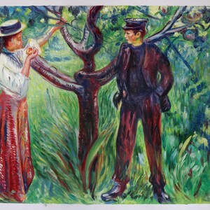 Adam and Eve 1909 - Edvard Munch Hand-painted Oil Painting Reproduction ...