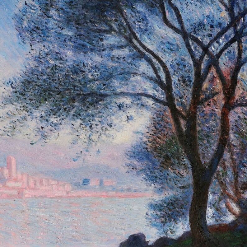 Antibes Seen From the Salis Gardens - Claude Monet Painting ...