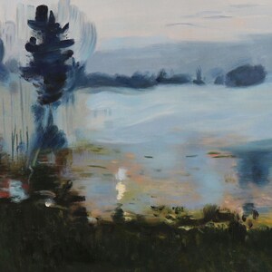 Fog Over Water Isaac Levitan Hand-painted Oil Painting - Etsy