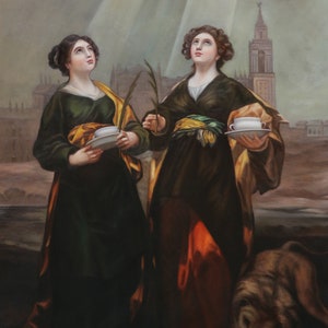 Saints Justa and Rufina - Francisco De Goya Hand-painted Oil Painting ...