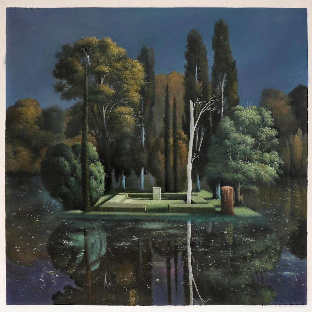 Tombstone - Arnold Böcklin Hand-painted Oil Painting Reproduction ...