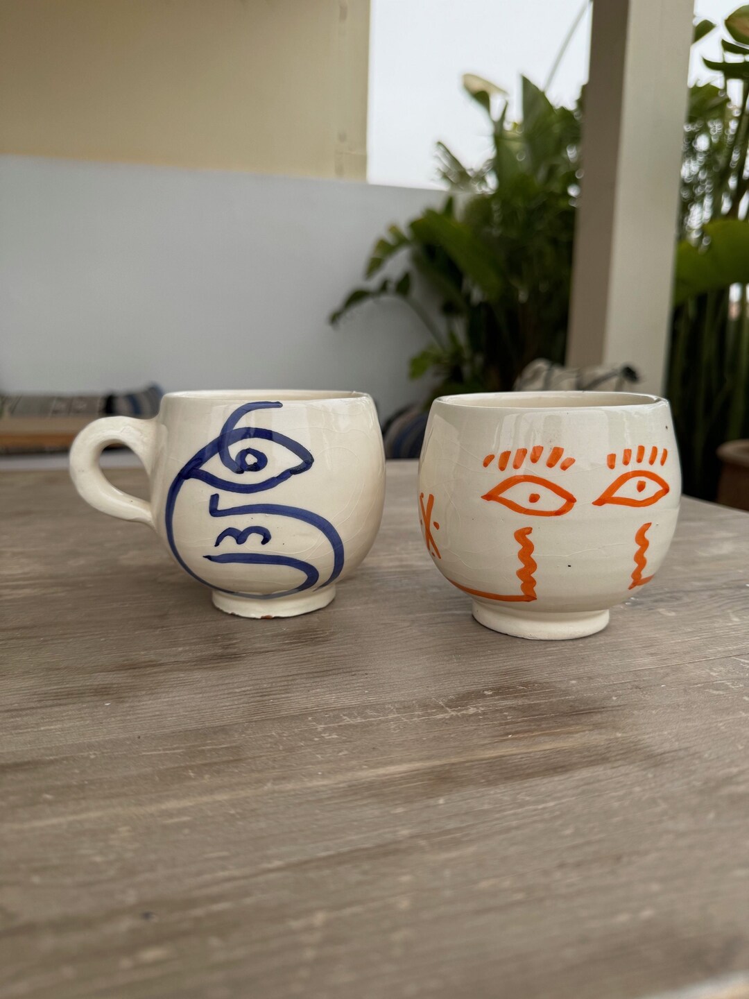 Moroccan Abstract Face Mug - Etsy