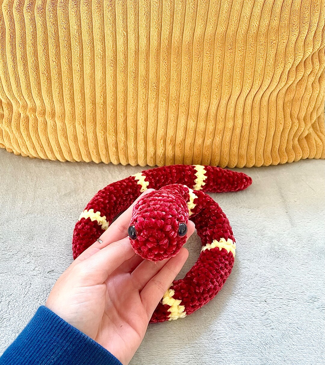 Snake Plushie, Crochet, Amigurumi, Stuffy, Toy - Etsy