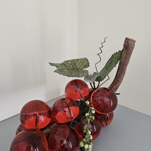 Vintage Small Lucite Red Grapes Cluster Mid Century Home Decor - Etsy