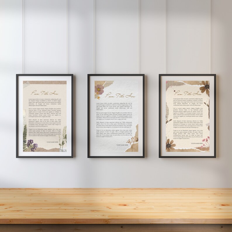 Custom Poem Print Wall Art Poetry Poster Personalize Housewarming Gift ...