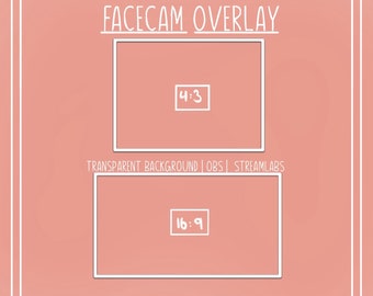 Twitch Overlay, OBS Facecam, Webcam, PNG, Simple Overlay White - Etsy