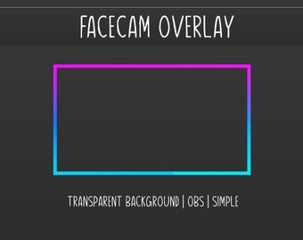 Twitch Overlay, OBS Facecam, Webcam, PNG, Simple Overlay White - Etsy