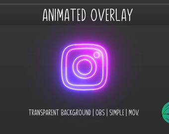 Twitch Logo Animated Purple Neon Mov. File, OBS, WEBM File - Etsy