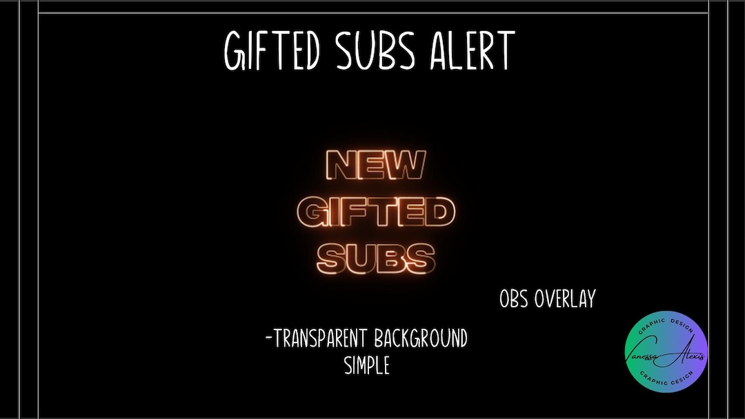 Twitch Alert, Gifted Subs, Neon Orange, 5, 10, 20, 25, 50, 100 WEBM - Etsy