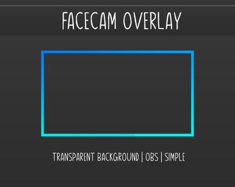 Twitch Overlay, OBS Facecam, Webcam, PNG, Simple Overlay White - Etsy
