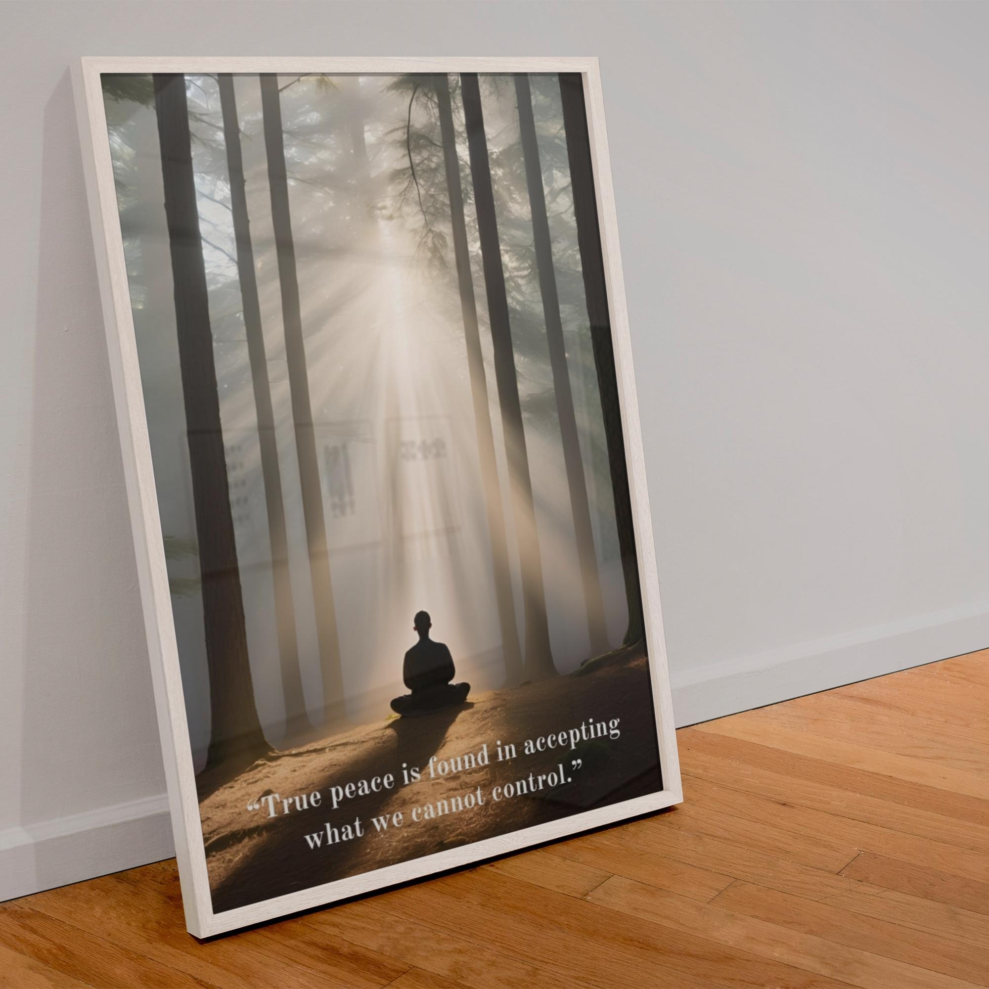 Inner Peace Quote Print | Monastic Philosophy Wall Art (digital ...