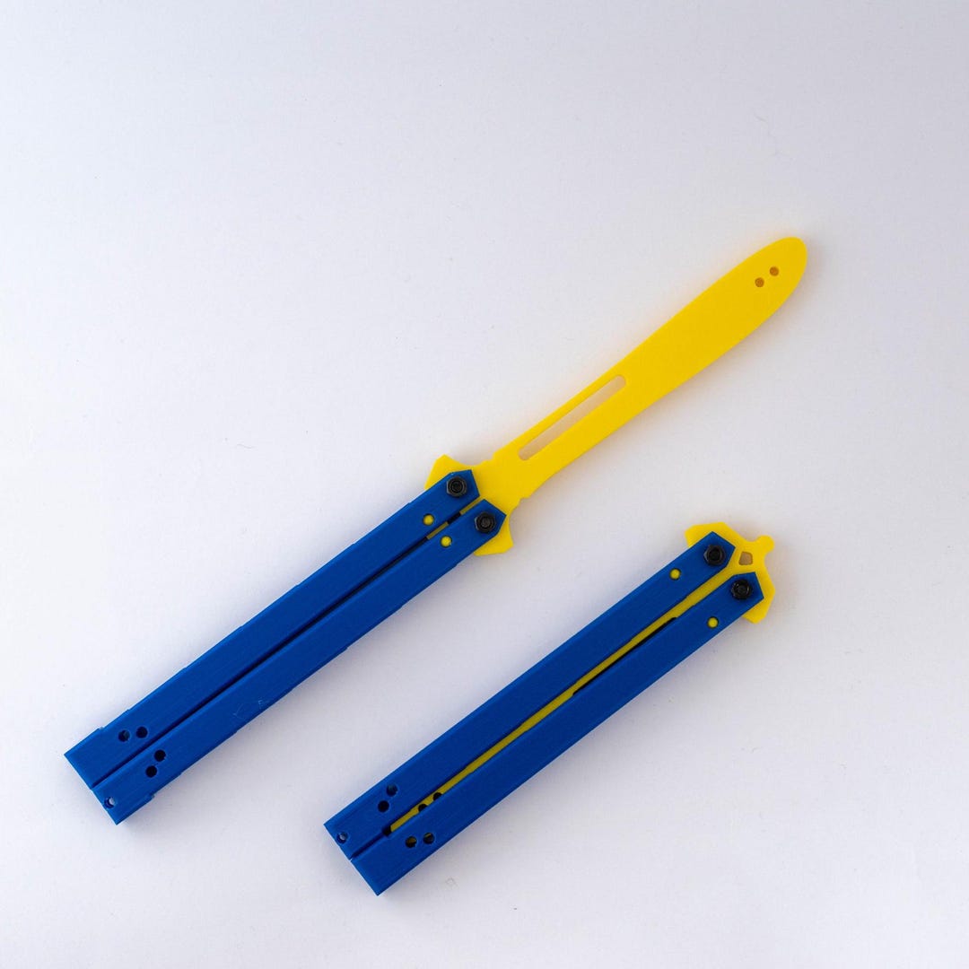 3D Printed Balisong Trainer Knife: Customizable Cosplay Prop - Etsy ...