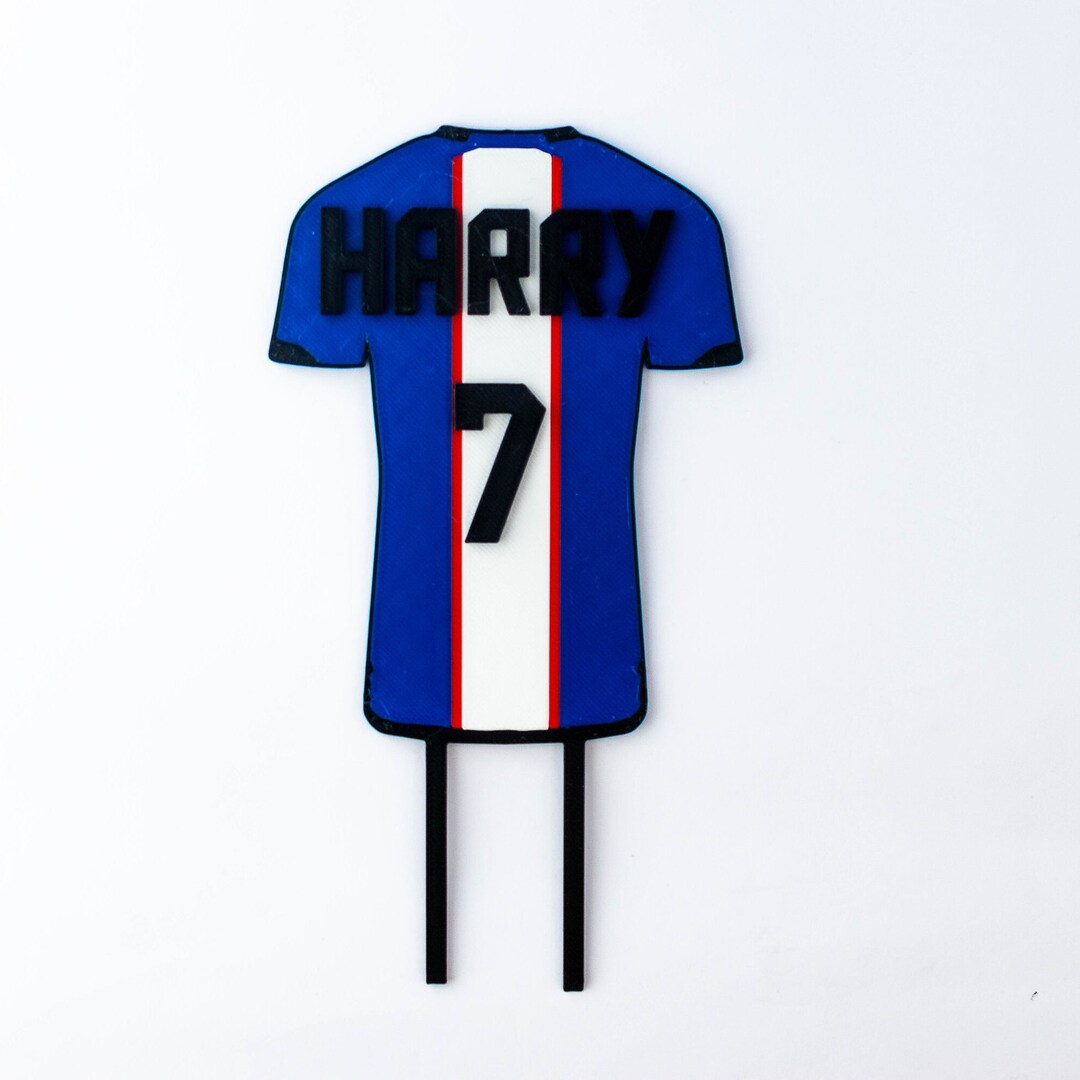 3D Printed Mbappe Football Soccer Cake Topper/name Plate and ...