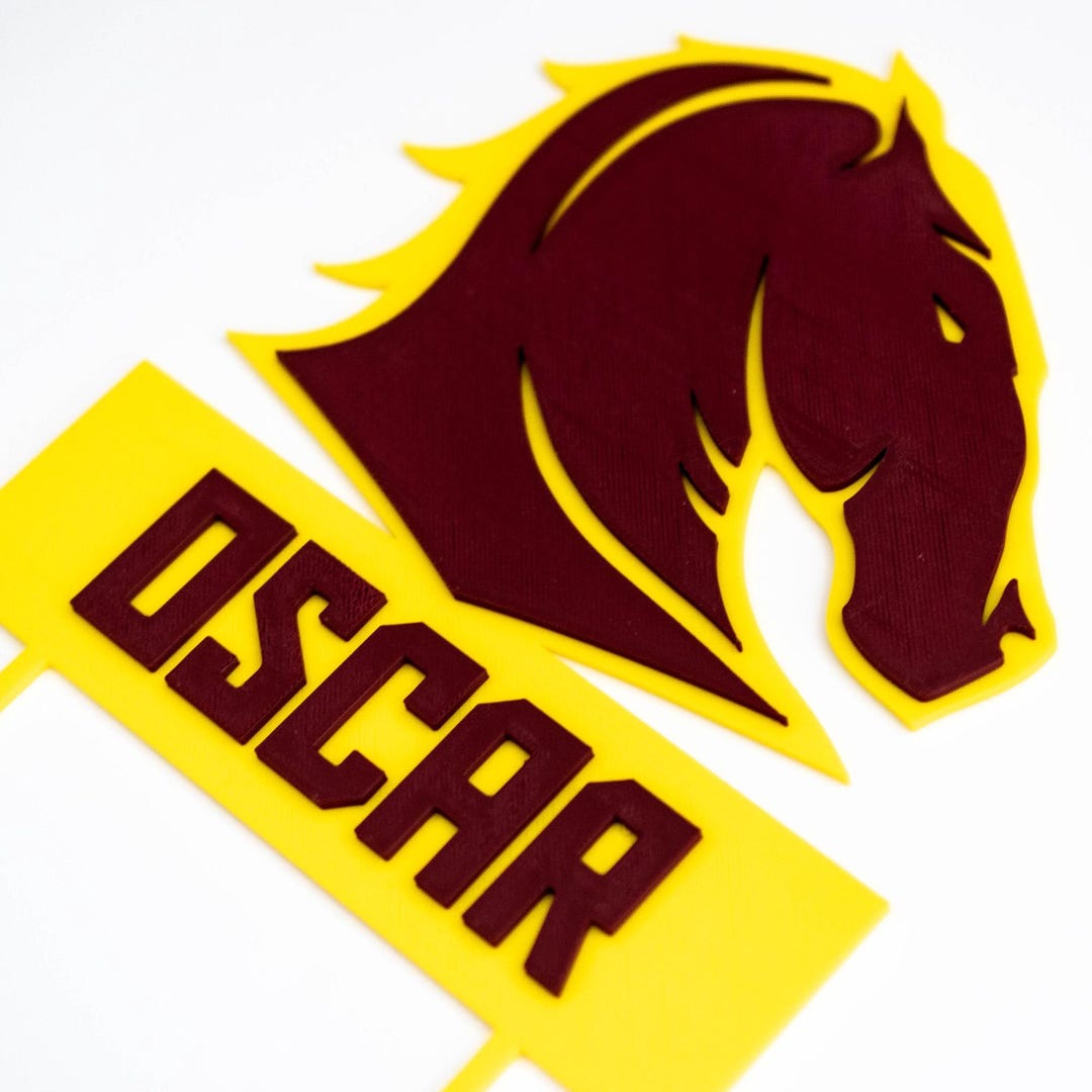 3D Printed Brisbane Broncos Cake Topper: Personalized NRL Birthday ...