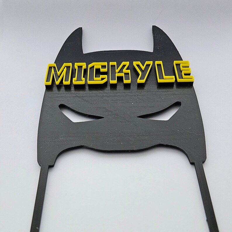 3D Printed Personalized Batman Cowl Cake Topper - Etsy Australia