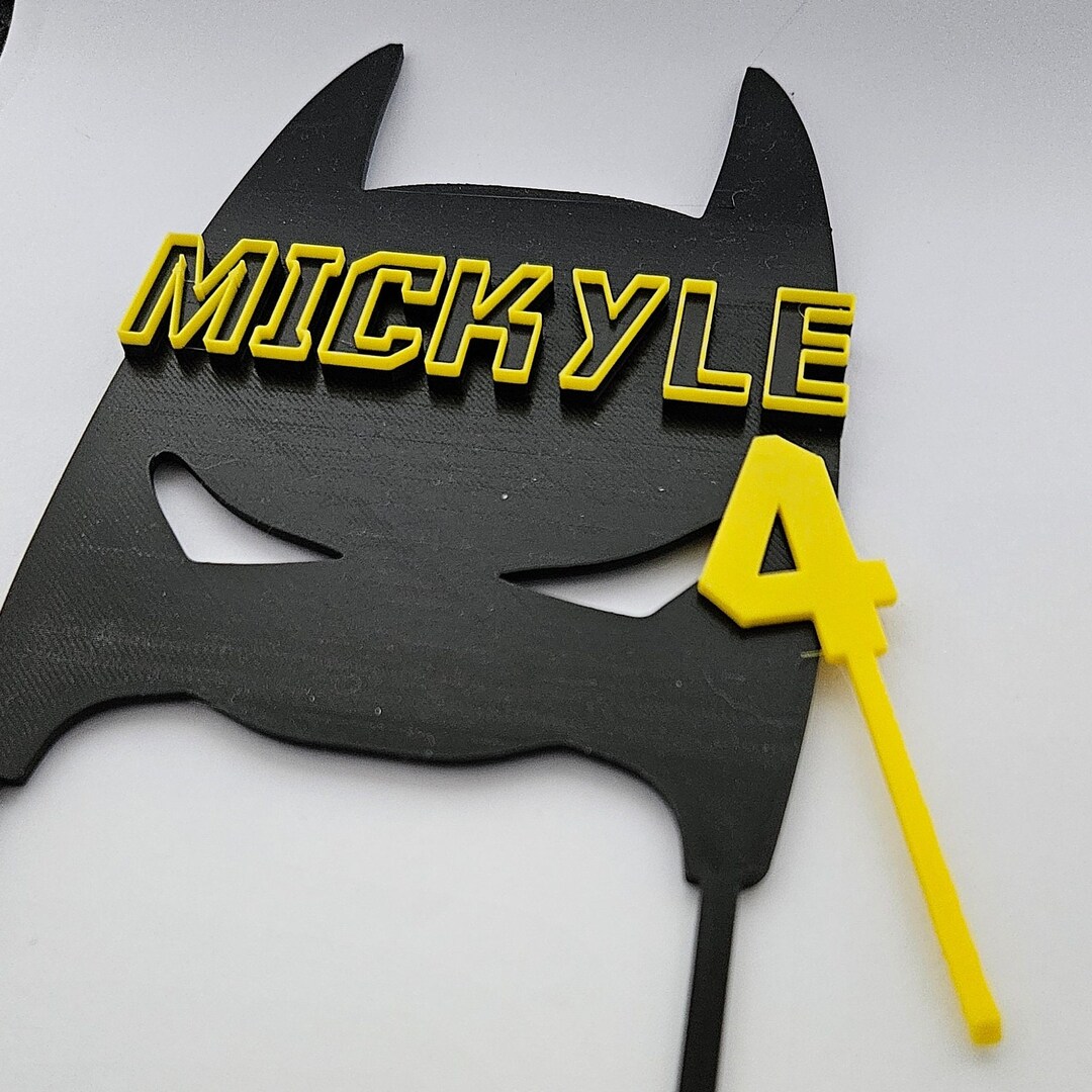 3D Printed Batman Cowl Cake Topper, Superhero Cake Topper, Batman Mask ...
