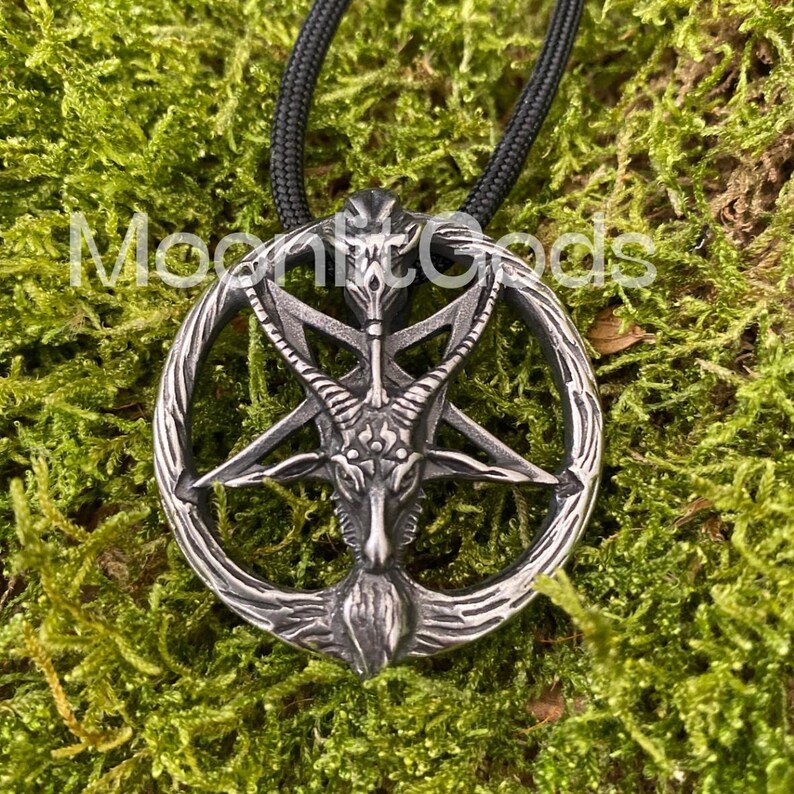 Noli Me Tangere – Satan is Dead | Barphomet Necklace, Symbol of Duality ...