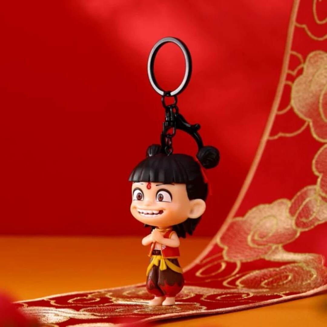 Ne Zha Keychain - Adorable Anime-inspired Accessory, Gift for Her/him ...