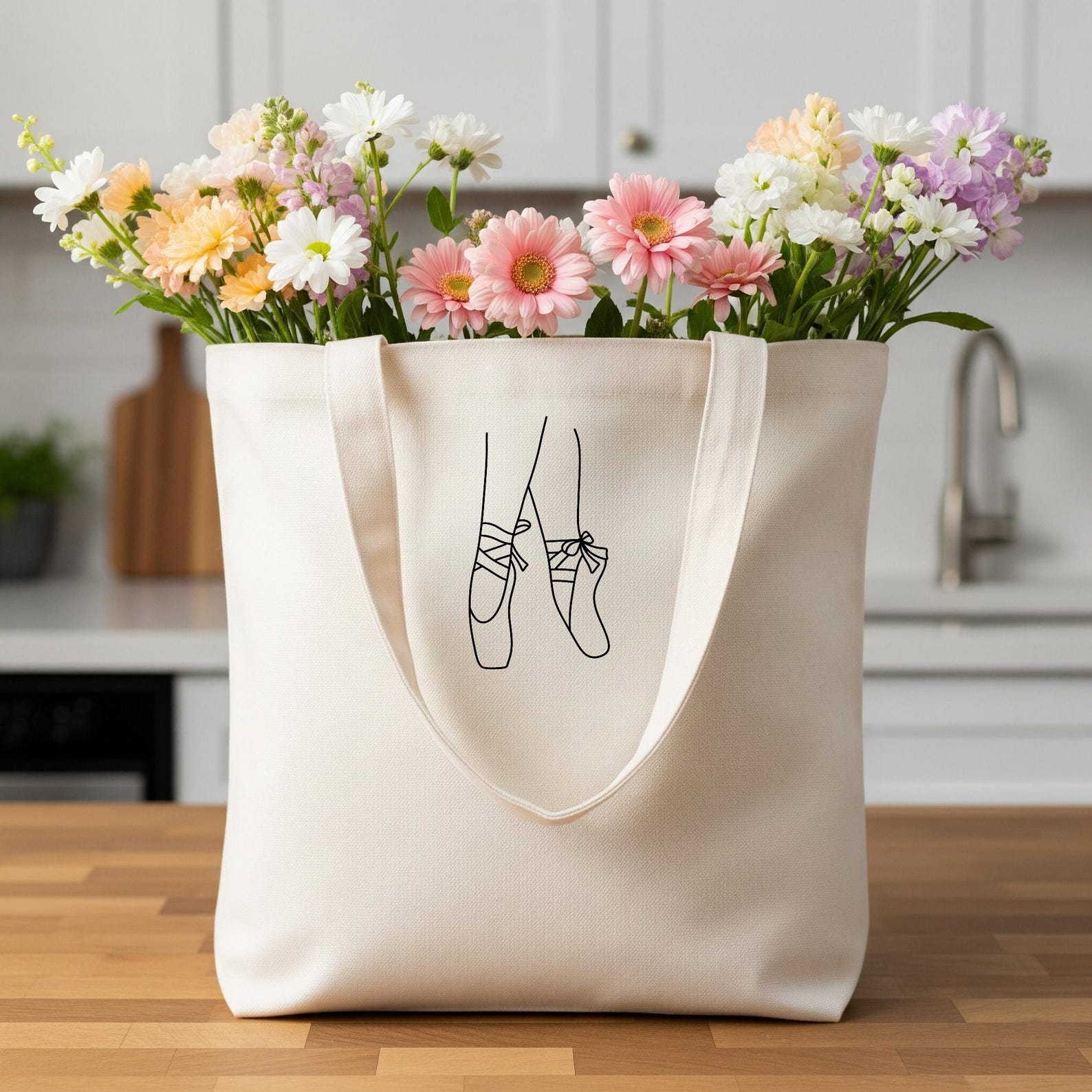 Ballet Pointe Shoes Hand Embroidery Pattern, Downloadable PDF Template ...